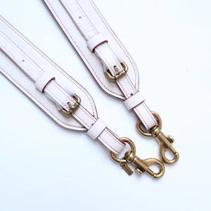 Coach | Bags | Nwt Coach Cream Tea Rose Leather Bagguitar Strap | Poshmark